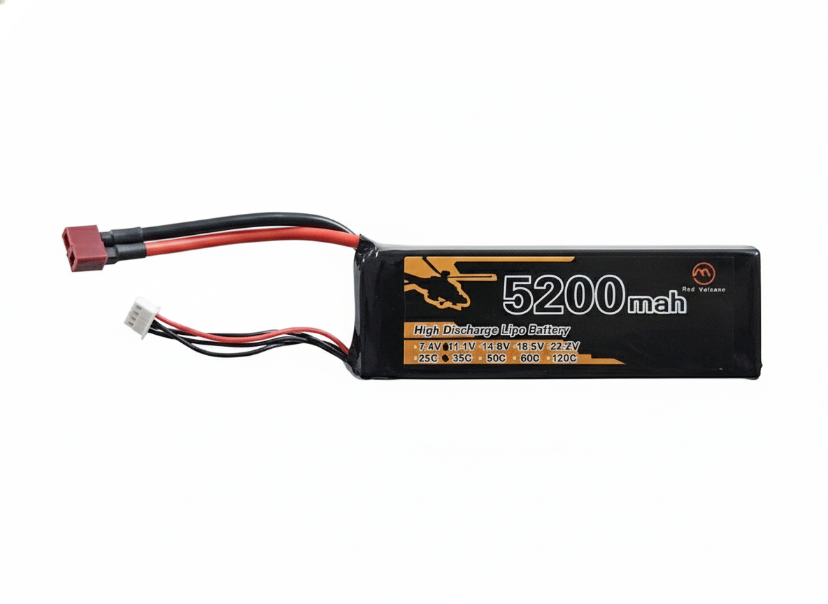 Red Volcano 11.1V 35C 5200mAh Lipo Battery - Bot Engineers | BOT Engineers