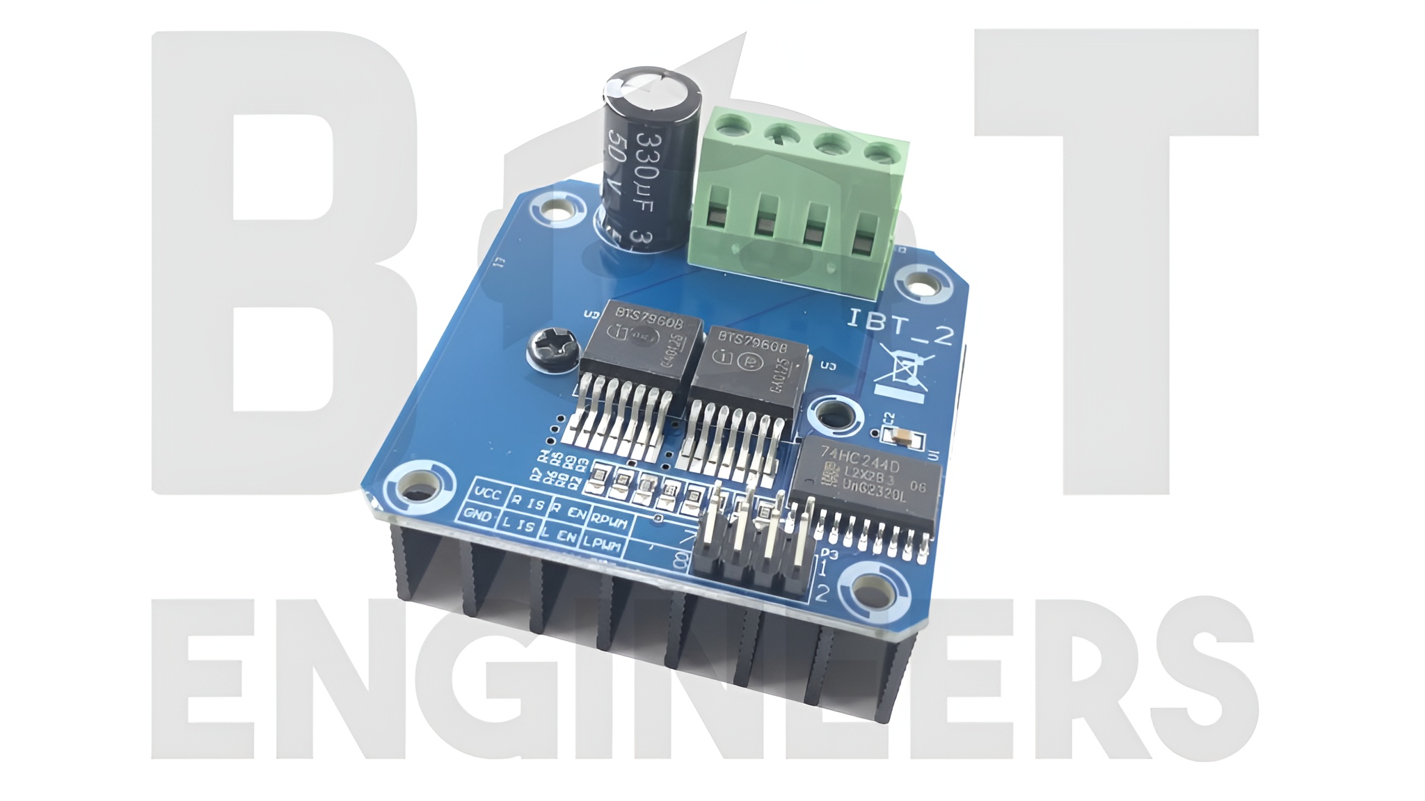 BTS7960B IBT-2 DC 43A Stepper Motor Driver - Bot Engineers | BOT Engineers