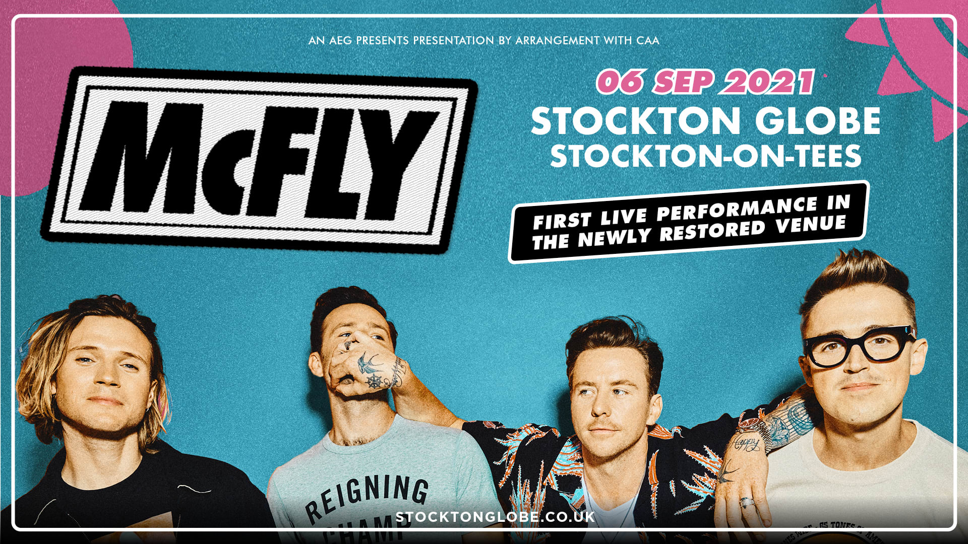 McFly Tickets | Stockton Globe in Stockton | ATG Tickets