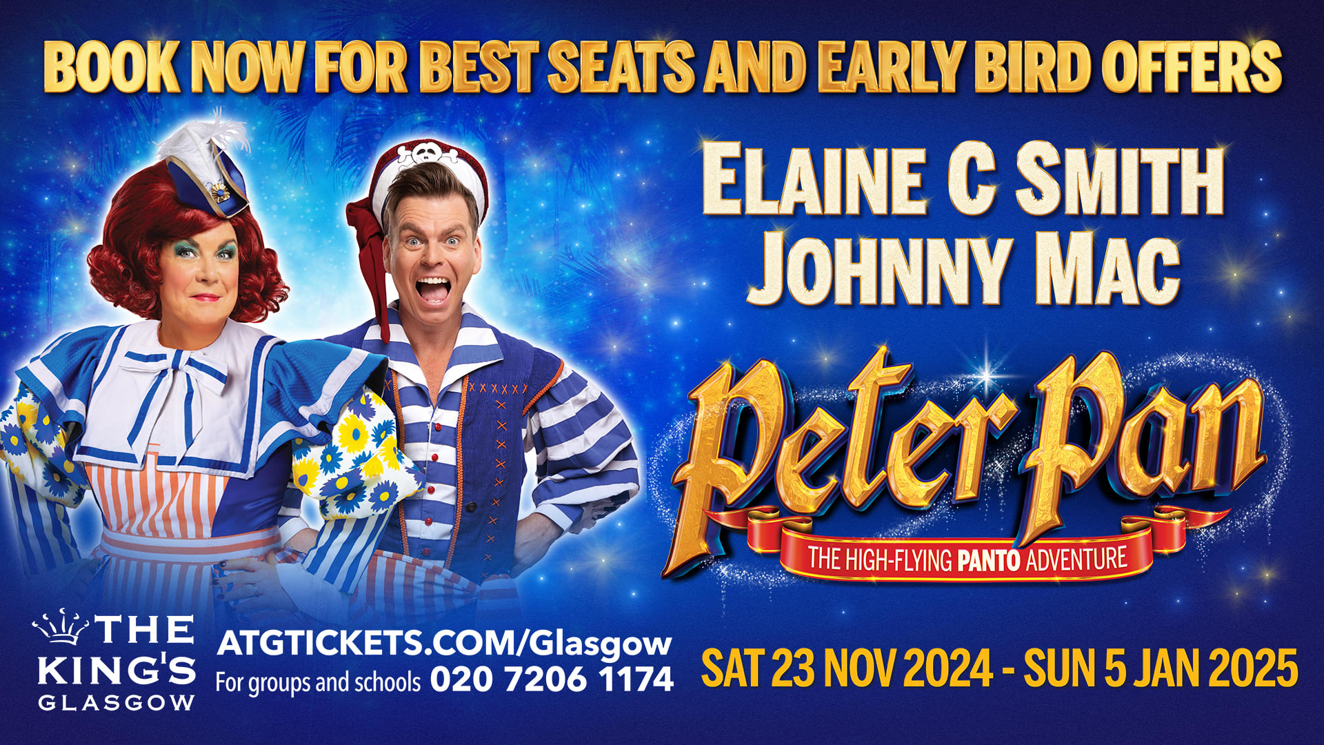 Peter Pan Tickets | King's Theatre, Glasgow in Glasgow | ATG Tickets