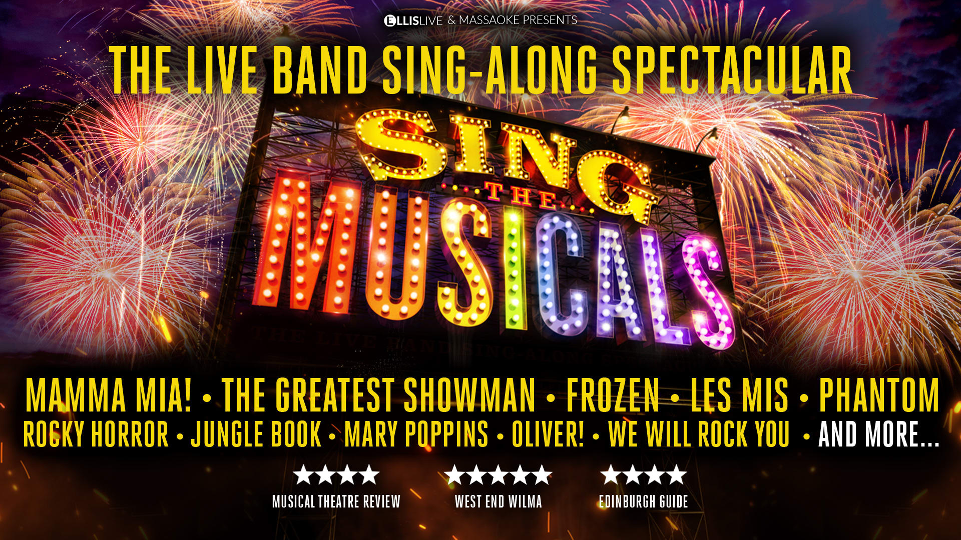 Massaoke - Sing The Musicals Tickets | Variety Shows Tours & Dates ...
