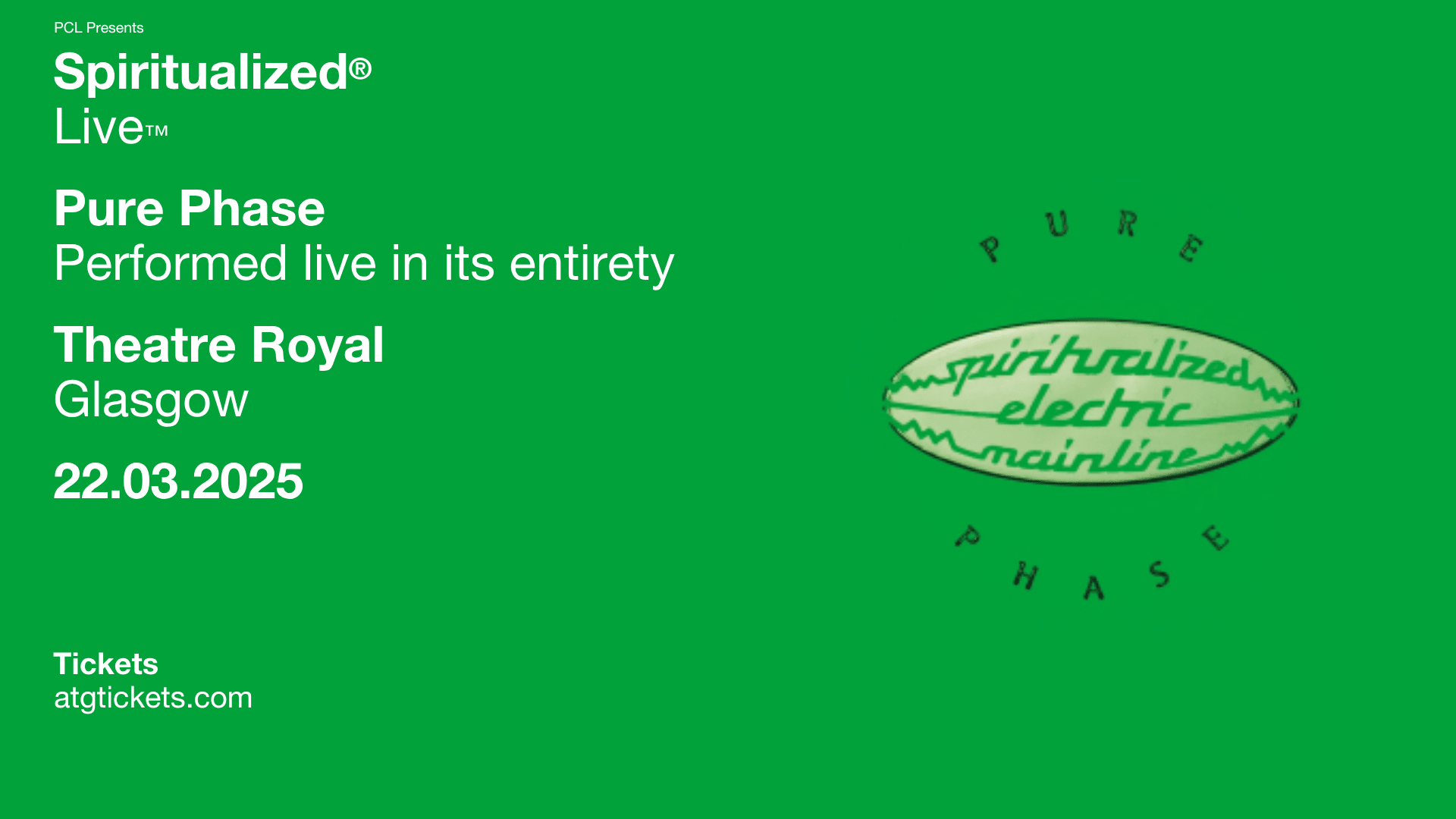 Spiritualized Tickets | Theatre Royal Glasgow in Glasgow | ATG Tickets