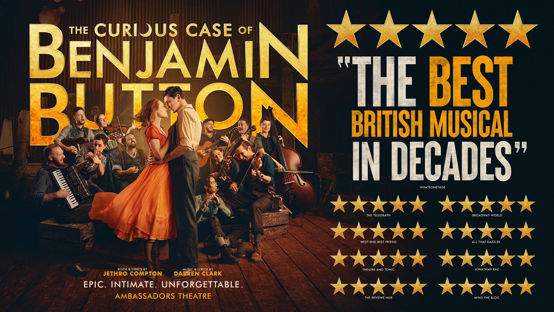 The Curious Case of Benjamin Button Tickets | Ambassadors Theatre in ...