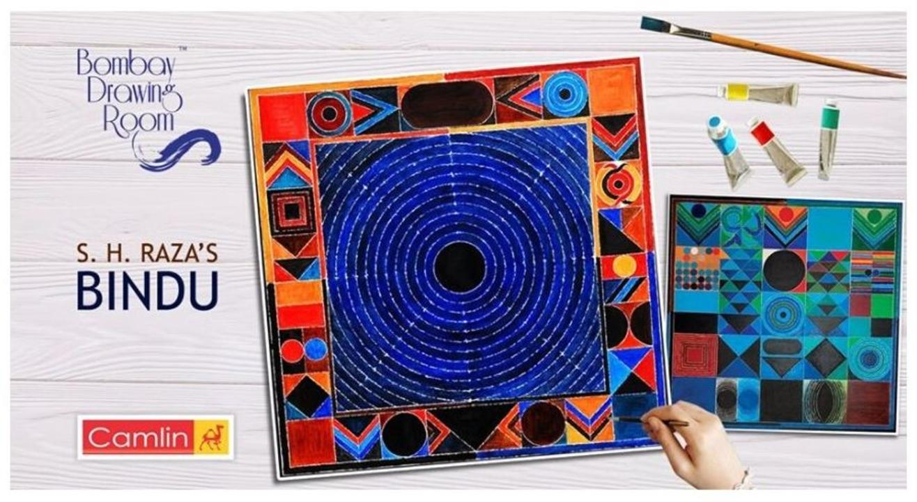 S. H. Raza's Bindu Painting Workshop-By Bombay Drawing Room