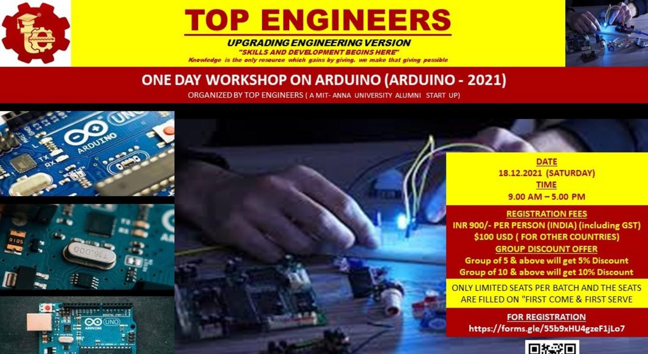 ONE DAY WORKSHOP ON ARDUINO (ARDUINO - 2021) ONE DAY WORKSHOP ON ARDUINO (ARDUINO - 2021)