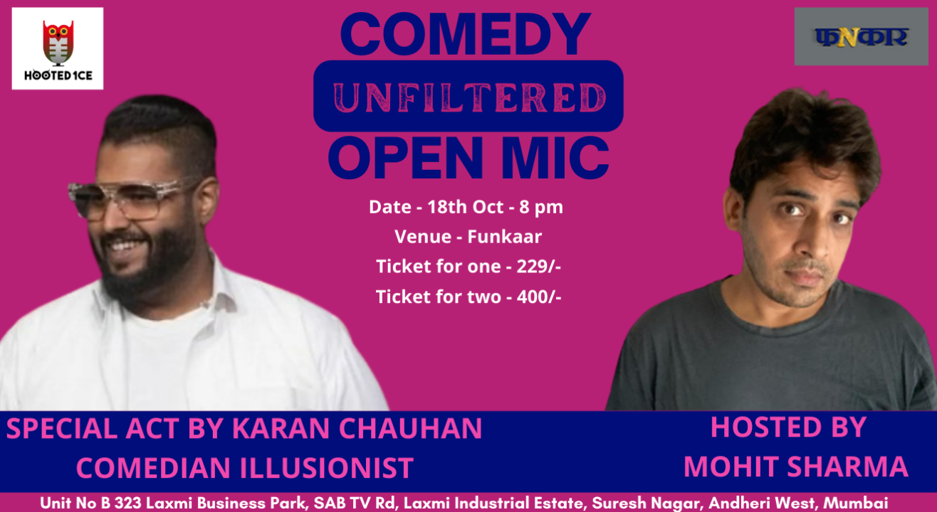 Comedy Unfiltered Open Mic ft. Karan Chauhan Comedy Unfiltered Open Mic ft. Karan Chauhan