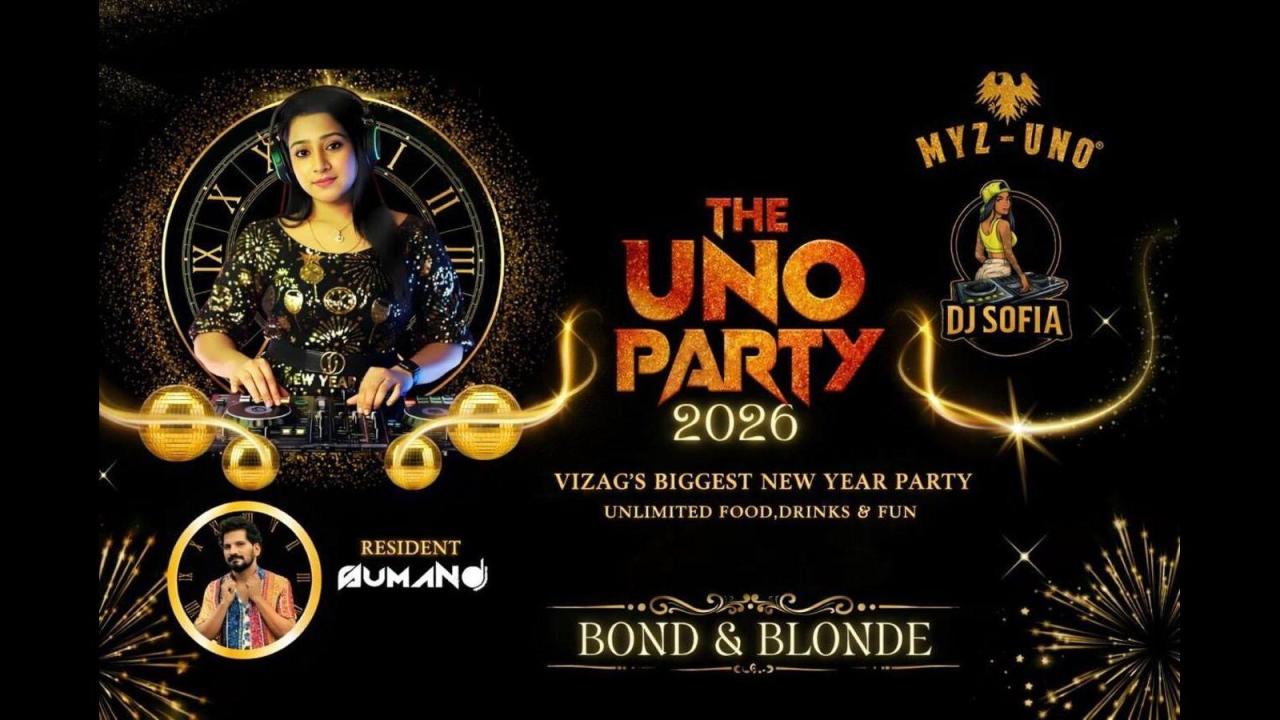 The Uno Party 2026 by Myz Uno Vizag | Event in Vizag