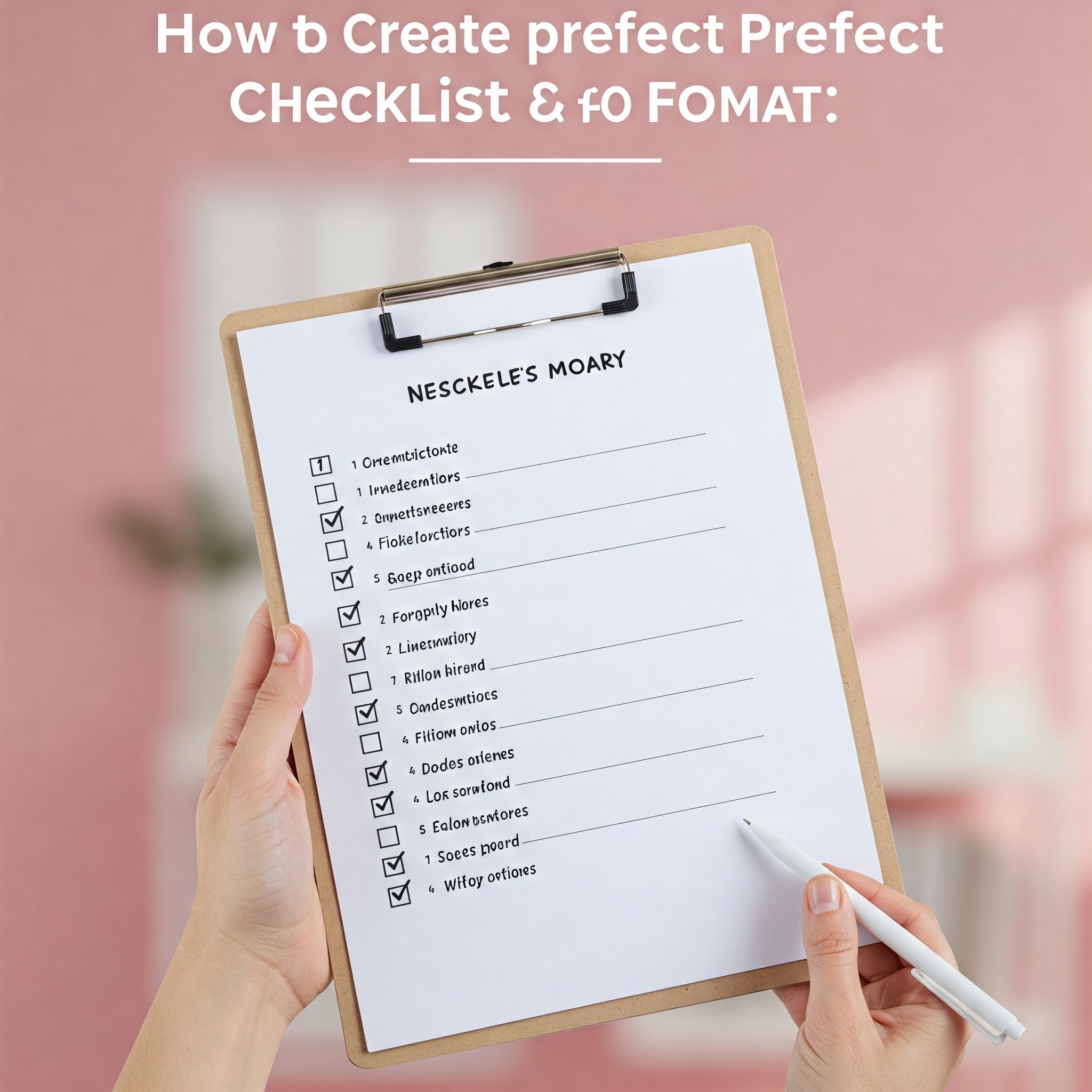 How to Create the Perfect Checklist: Structure, Length, and Format