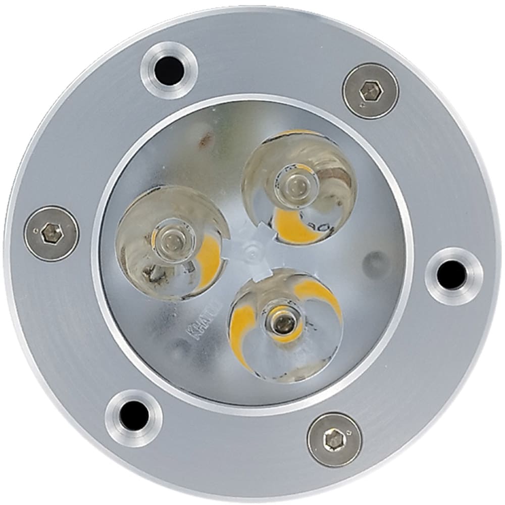 LED Downlight 9-30V Ø74mm 600lm 3LED Strøm Marineutstyr