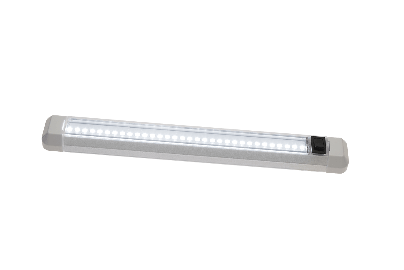 LED Lys u/bryter 10-30V 600L 320mm utenpåliggende Strøm Marineutstyr