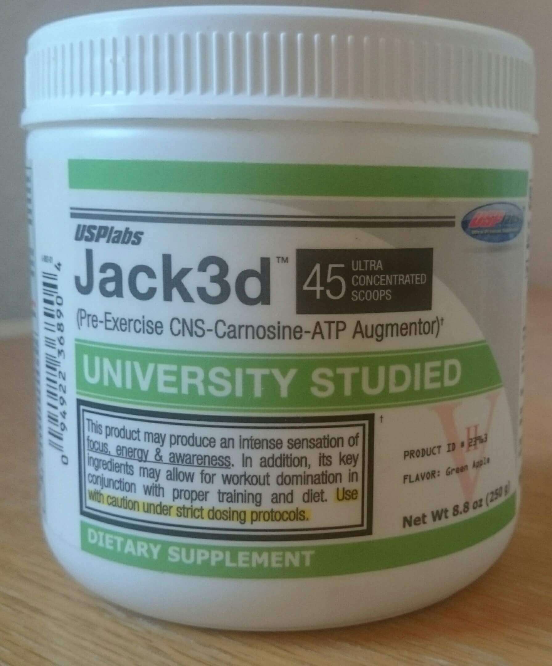 USP Labs Jack3D US Version ⇒ Hardcore Booster ⇒ Erfahrungen