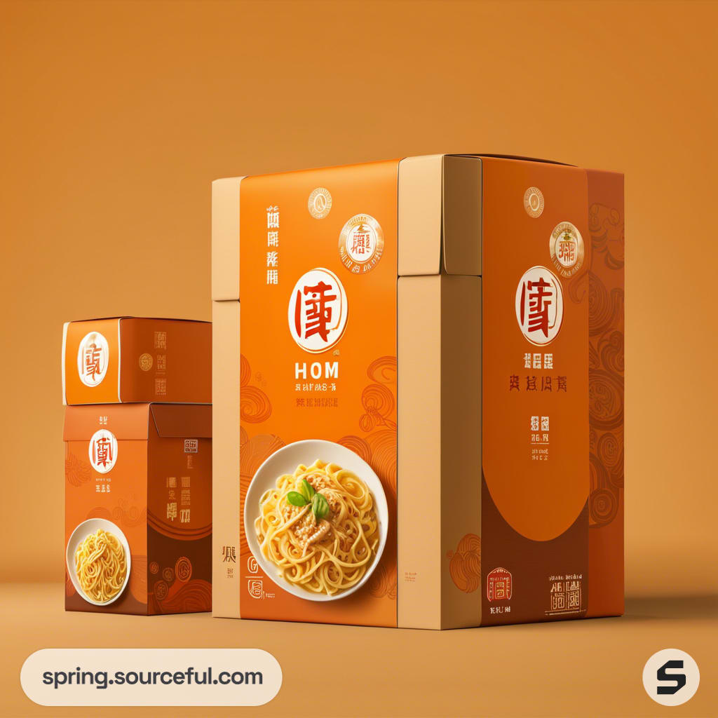 Taiwanese Noodles | Carton Product Boxes | AI Packaging Design ...