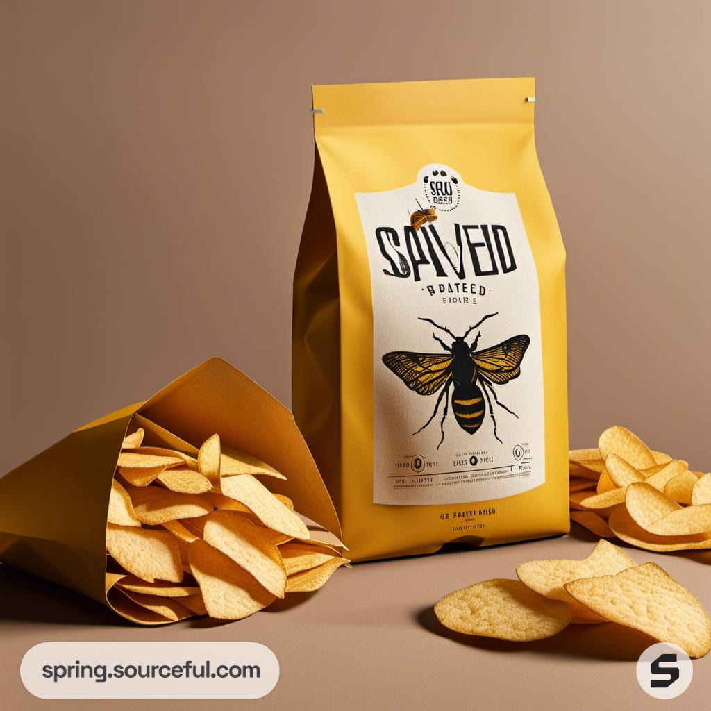 Chips made from insect protein | Paper Mailer Bags