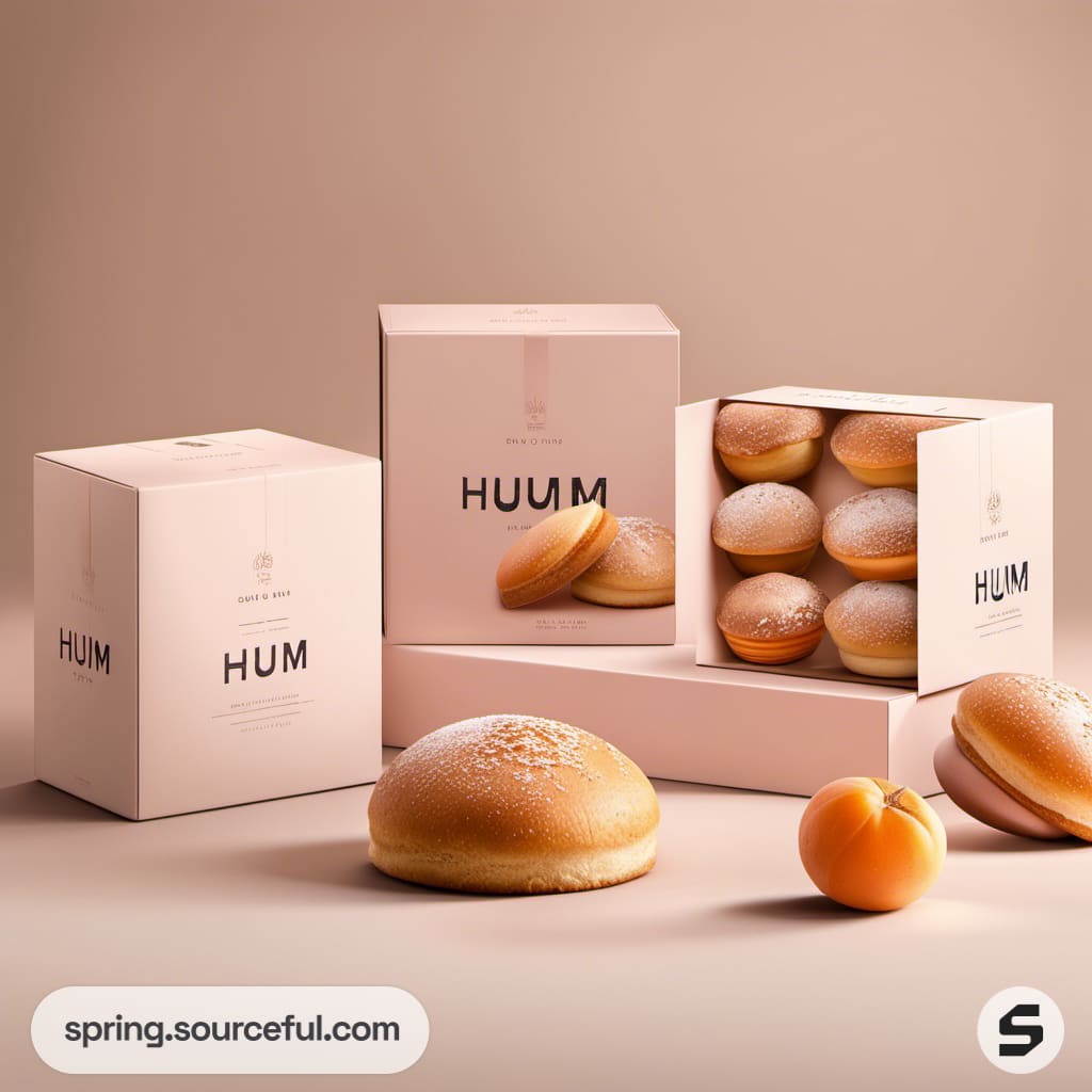 Pastry, bun, homemade buns | Carton Product Boxes