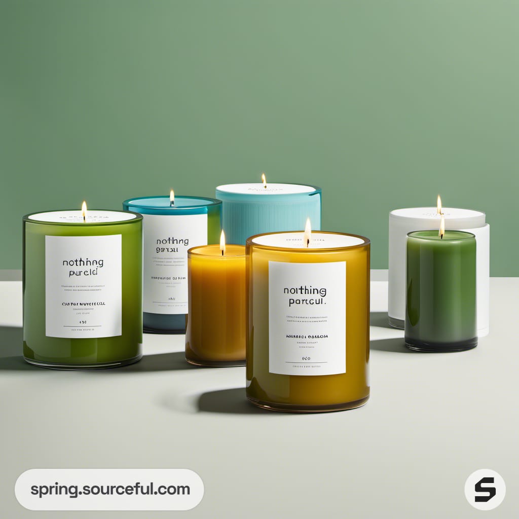Sustainable Candle Brand with replicable wax refills in glass jars ...