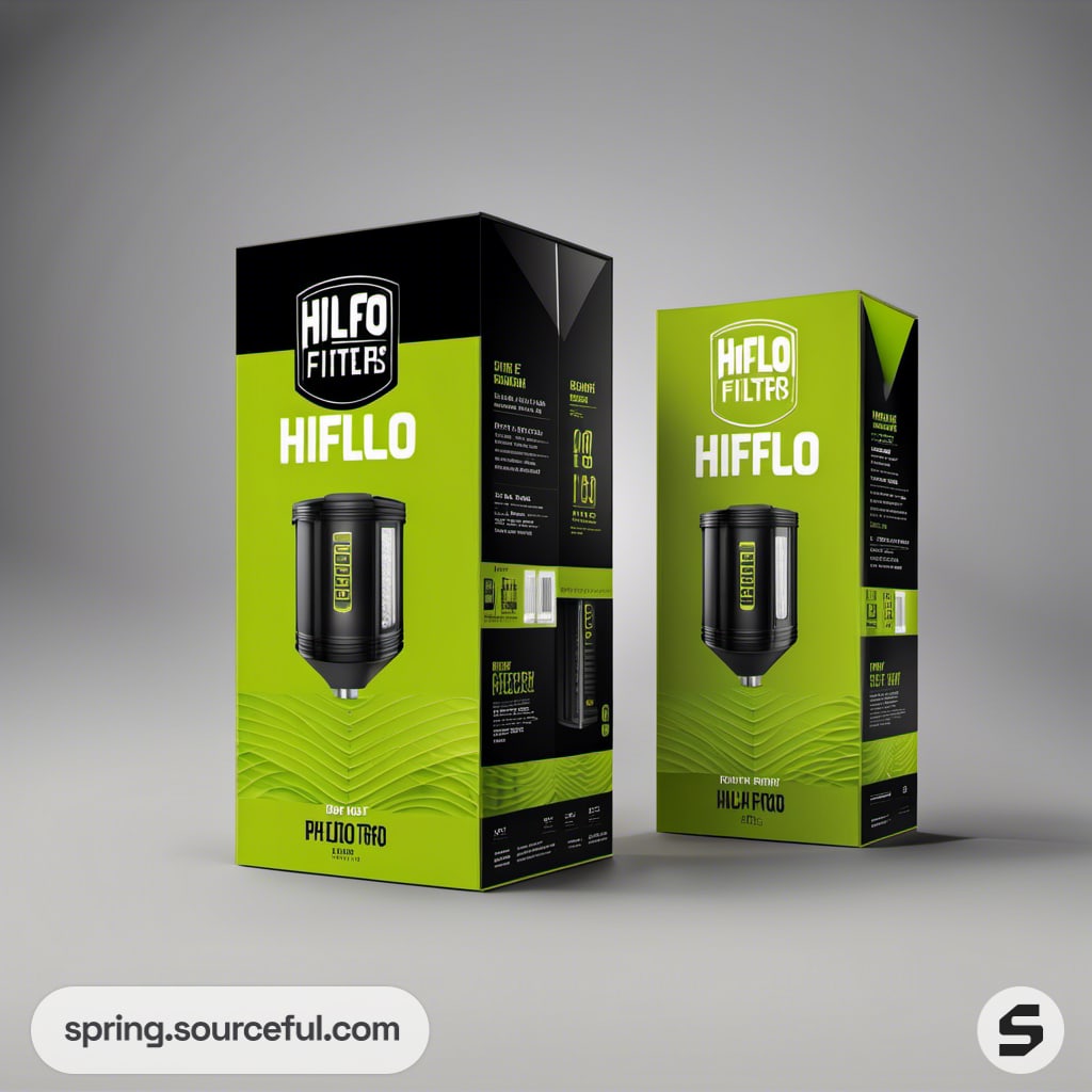 Motorcycle oil filters | Carton Product Boxes