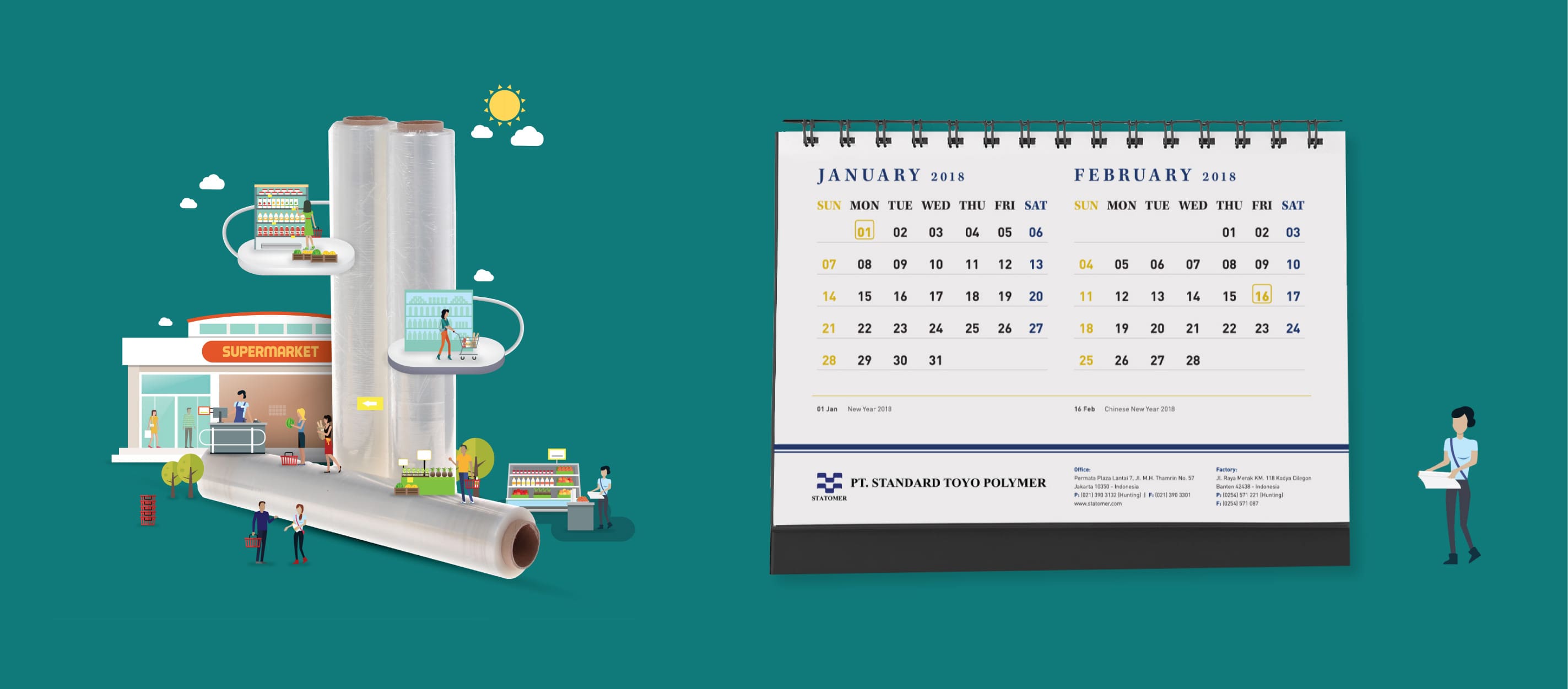 Statomer Calendar - PT Okular Kreasi Artaguna, Design & Branding | A ...