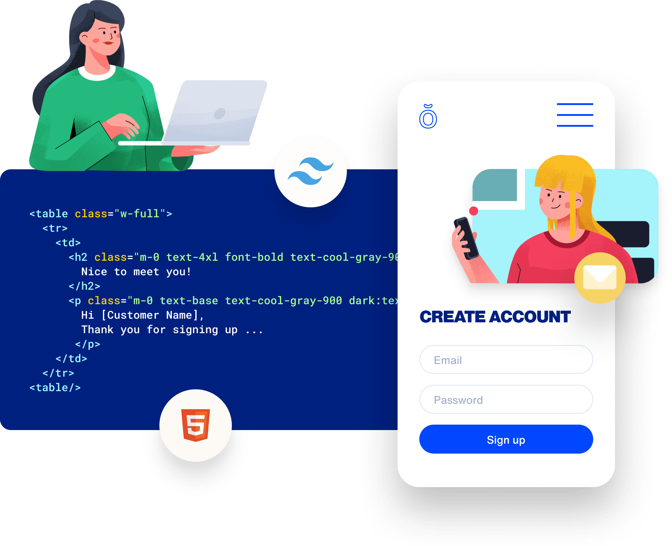 Email template designing and coding emails services