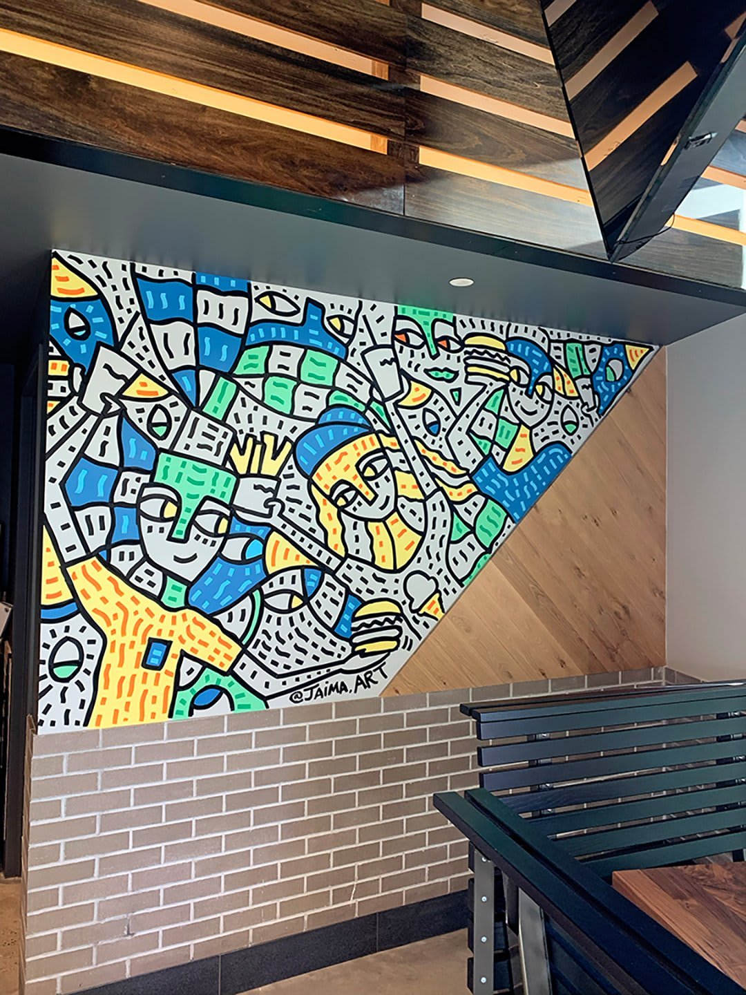 Muros | Shake Shack | Empire Outlets Mural