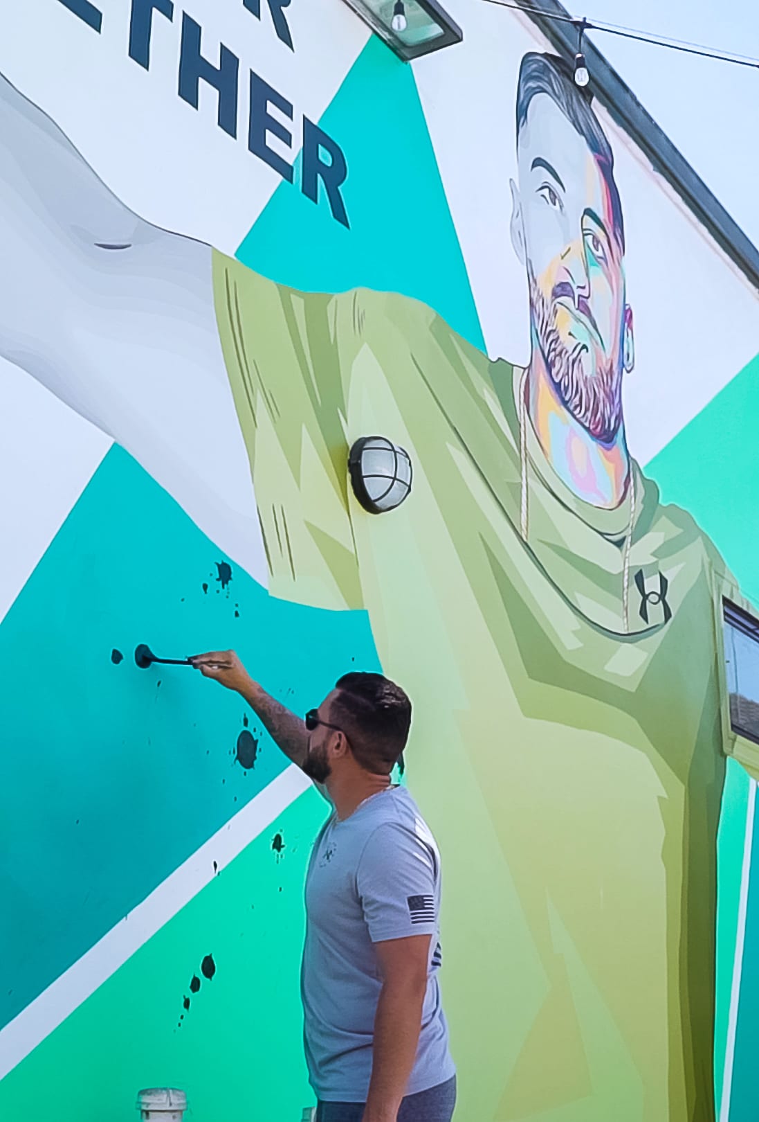 Muros | Nick Mercs | Under Armour Mural Campaign