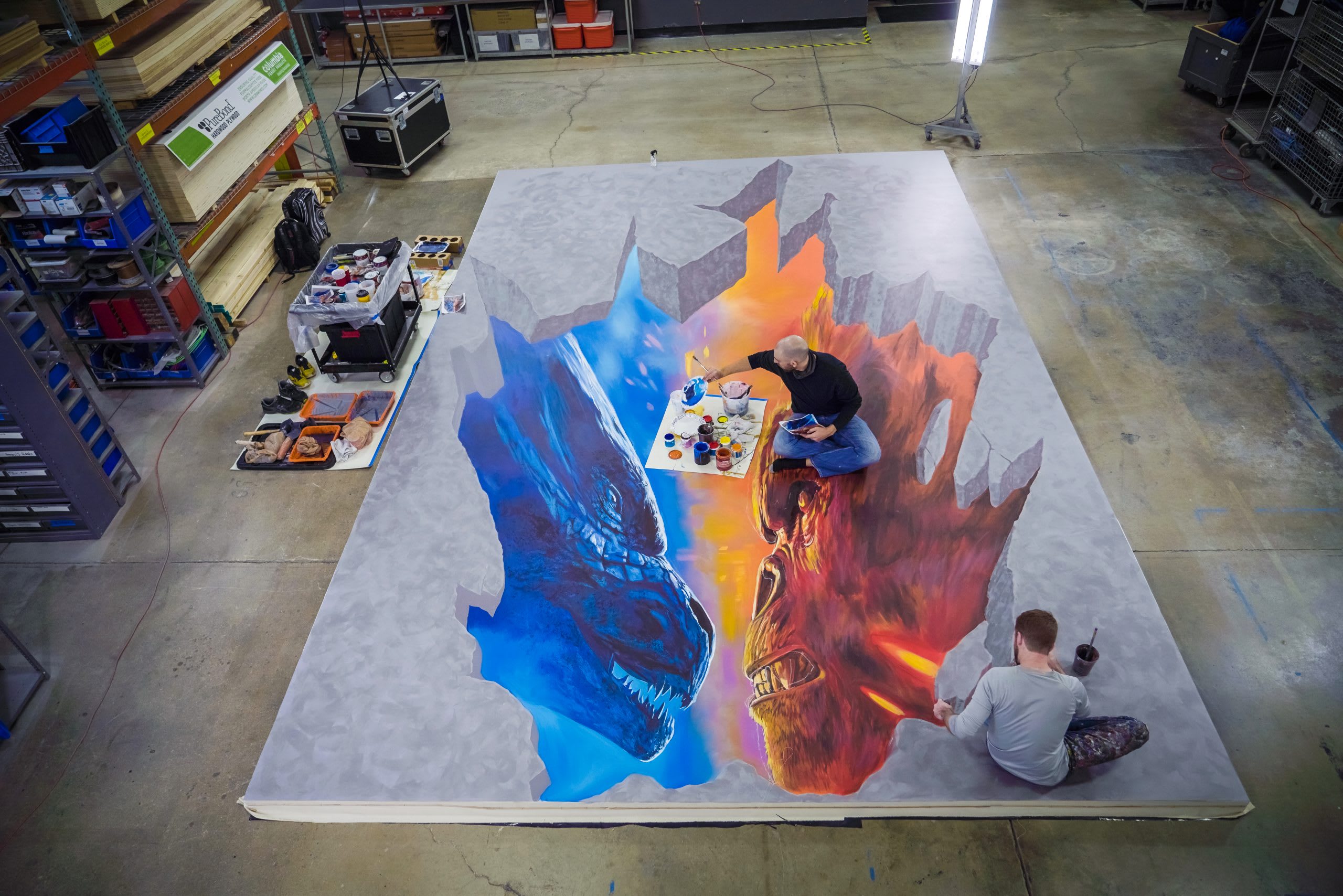 Muros | Cinemark 3D Ground Mural