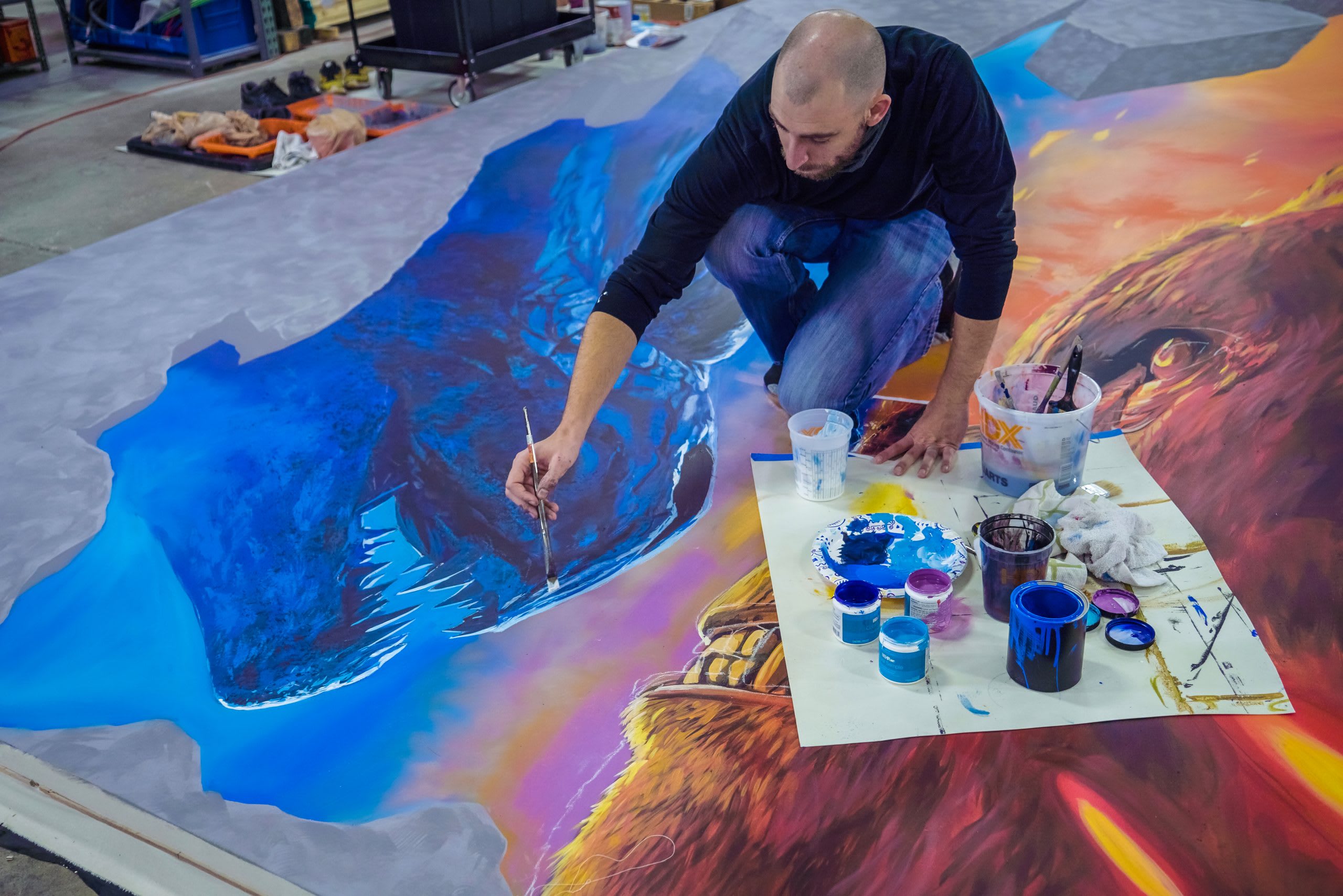 Muros | Cinemark 3D Ground Mural