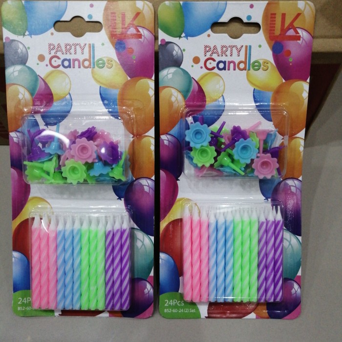 Jual Lilin ulang tahun/Lilin happy birthday isi 24pcs di Seller Uhilaa ...
