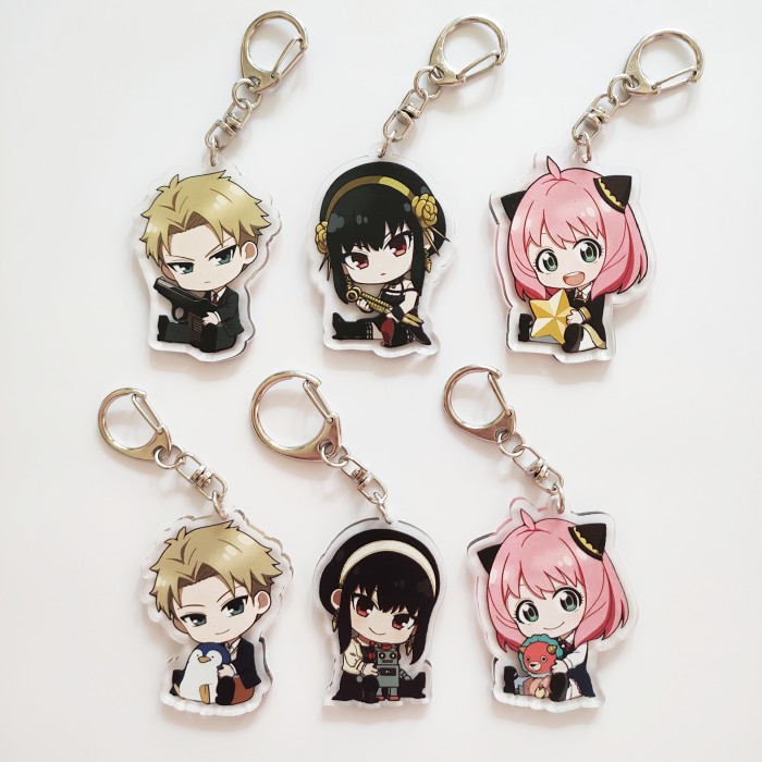 Jual Keychain / Gantungan Kunci Anime Spy x Family Loid Yor Anya Forger ...