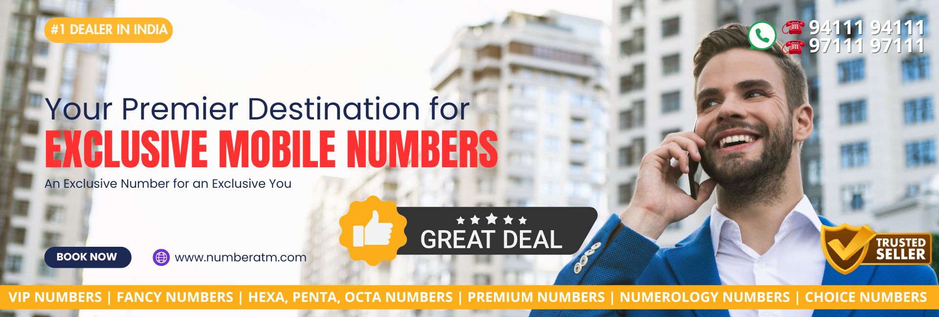 Buy VIP Mobile Numbers Online | Fancy & Choice Numbers | Numberatm