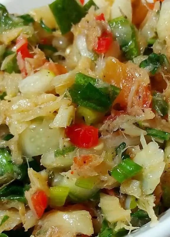 Trinidad Bake and Saltfish Buljol - Caribbean Soul Food