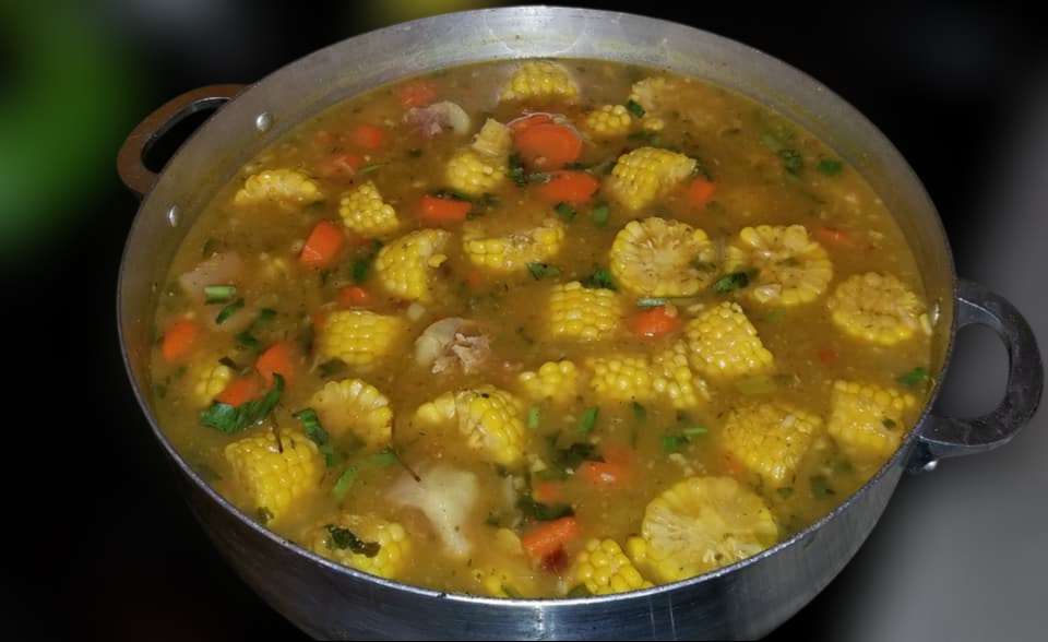 Traditional Trinidad Corn Soup - Caribbean Soul Food