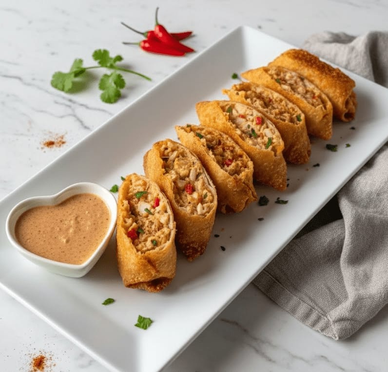 Crispy Seafood Eggrolls Recipe - Caribbean Soul Food