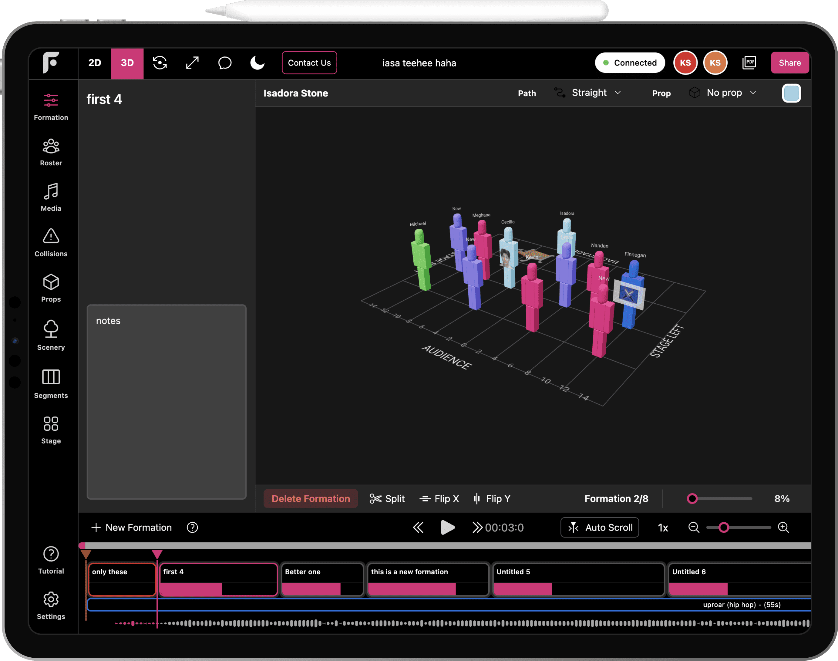 FORMI: design and plan stunning choreography