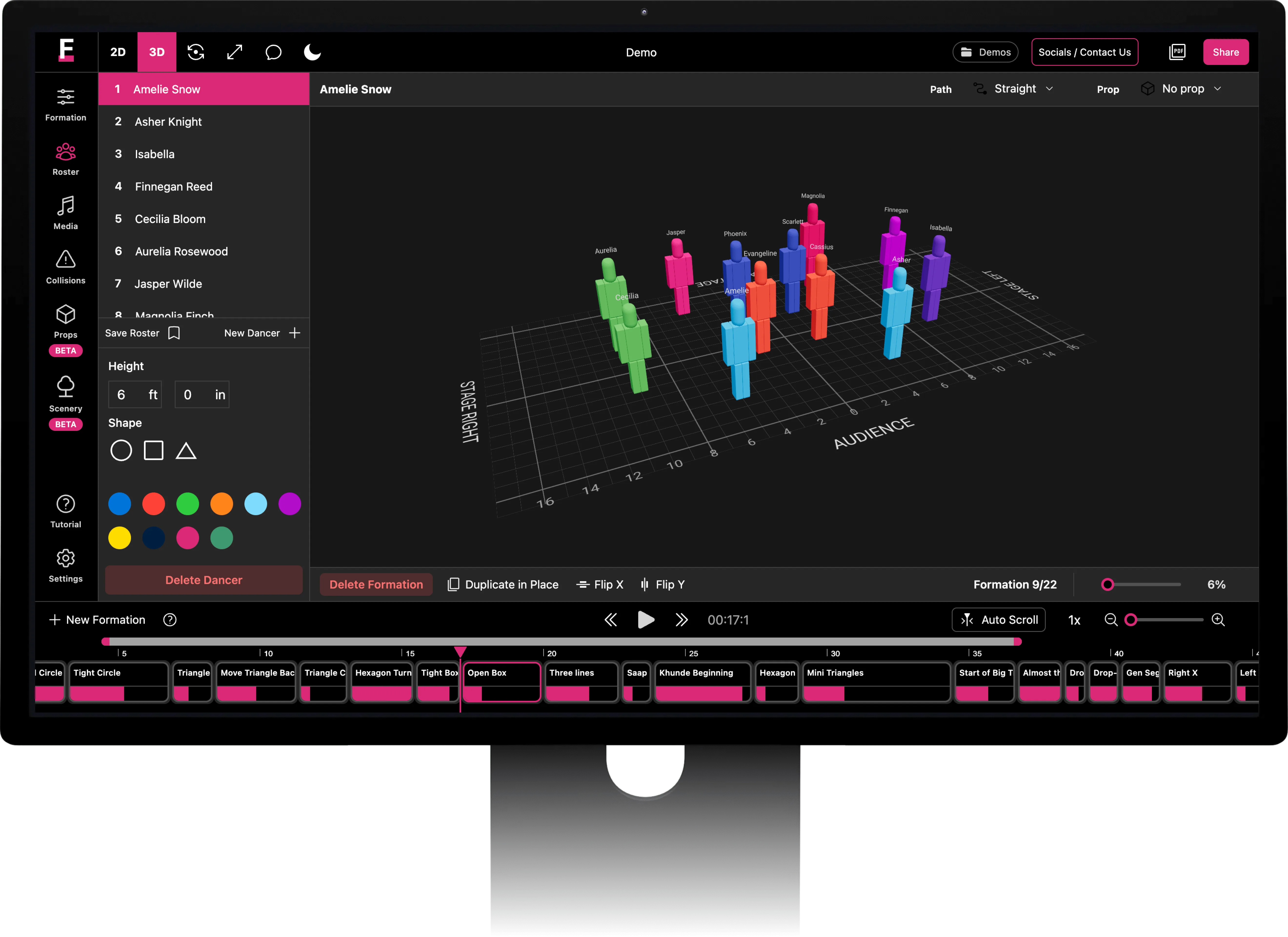 FORMI: design and plan stunning choreography