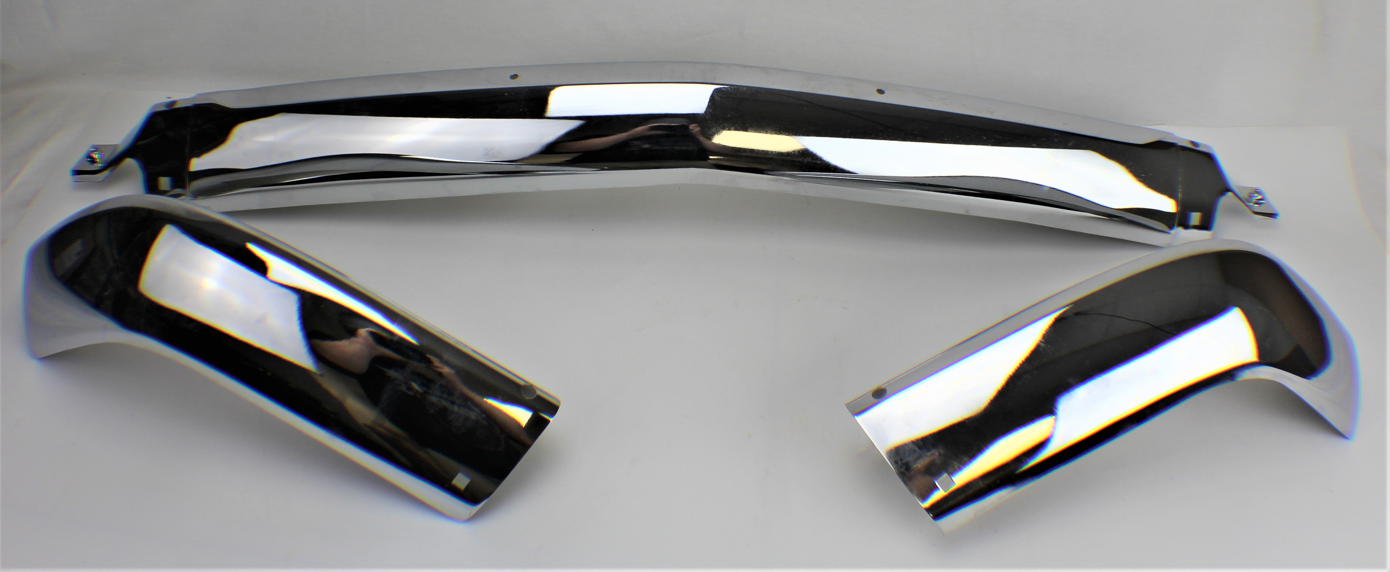 BluntTech Industries & MVP 2002/1600 Euro Chrome Front Bumper - No Trim ...