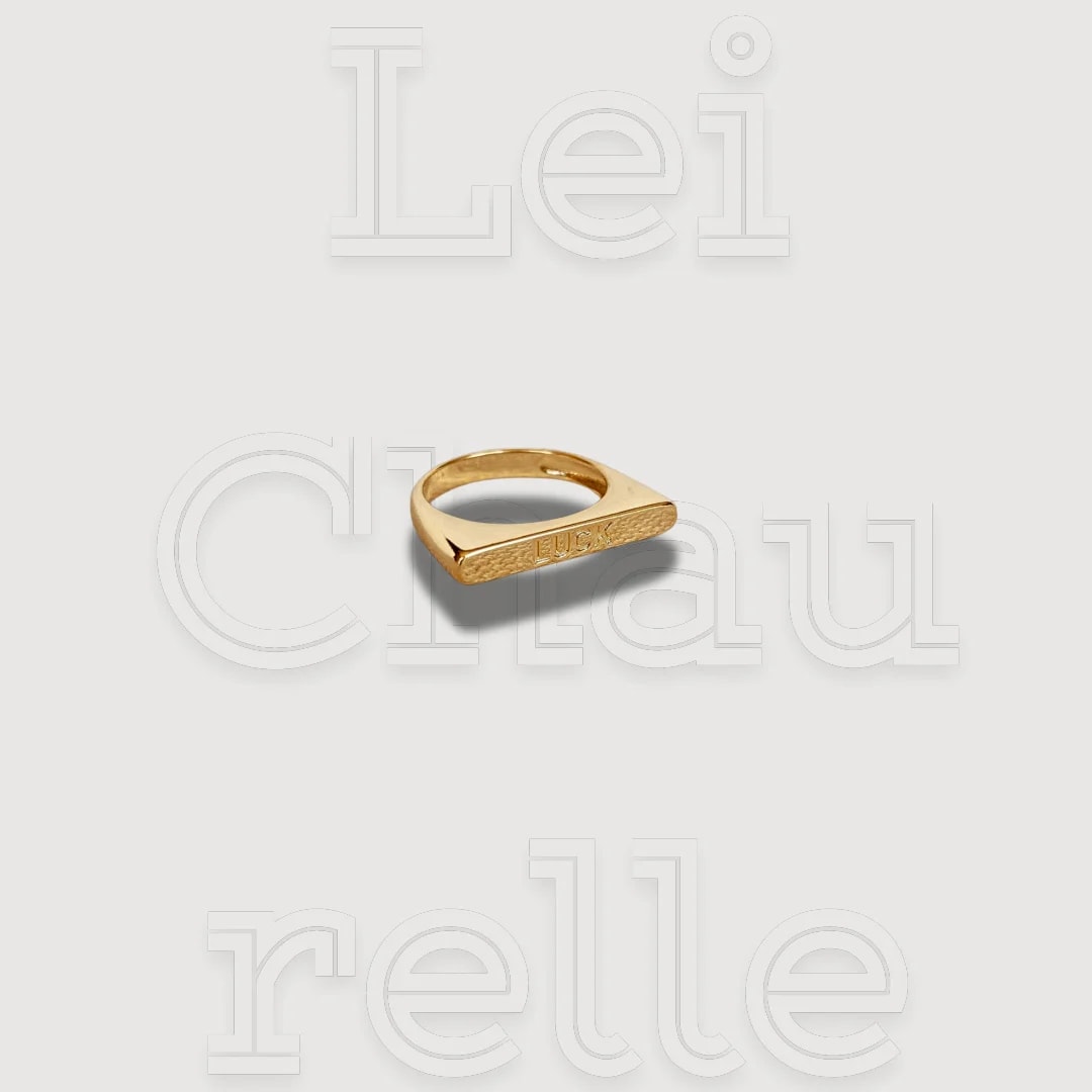 18k Gold Filled Luck Stackable Rings | Lei Chaurelle