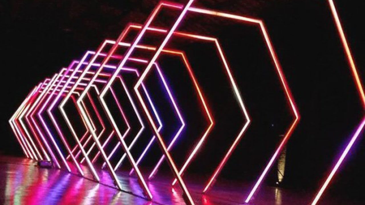 Túnel de led | Mídias Inovadoras