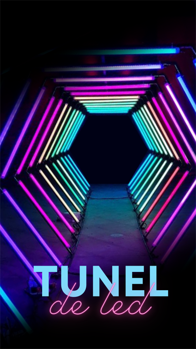 Túnel de led | Mídias Inovadoras