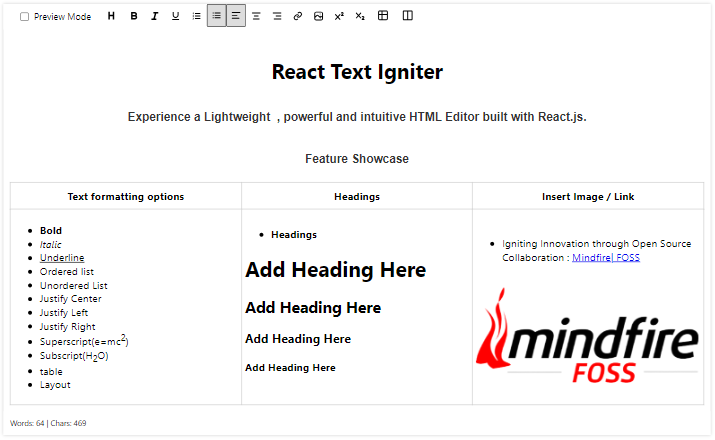 GitHub - mindfiredigital/react-text-igniter: A powerful and intuitive ... GitHub - mindfiredigital/react-text-igniter: A powerful and intuitive ...