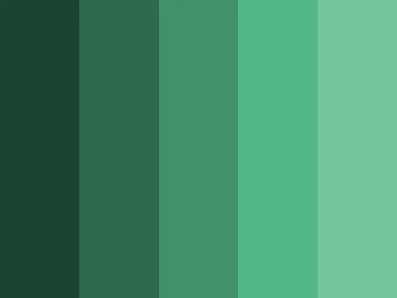Rainforest Canopy Color Palette | 30 Lush Tropical Combinations | ColorZaa