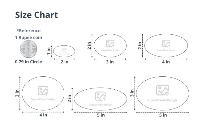 Oval Labels - Shop For Custom Printed Oval Shaped Labels Online - Printo.in