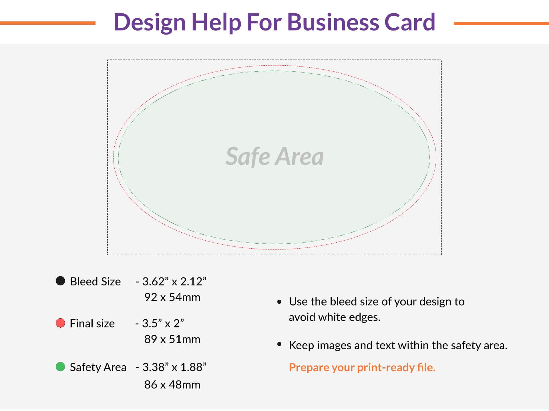 Oval Business Card Printing Online | Printo