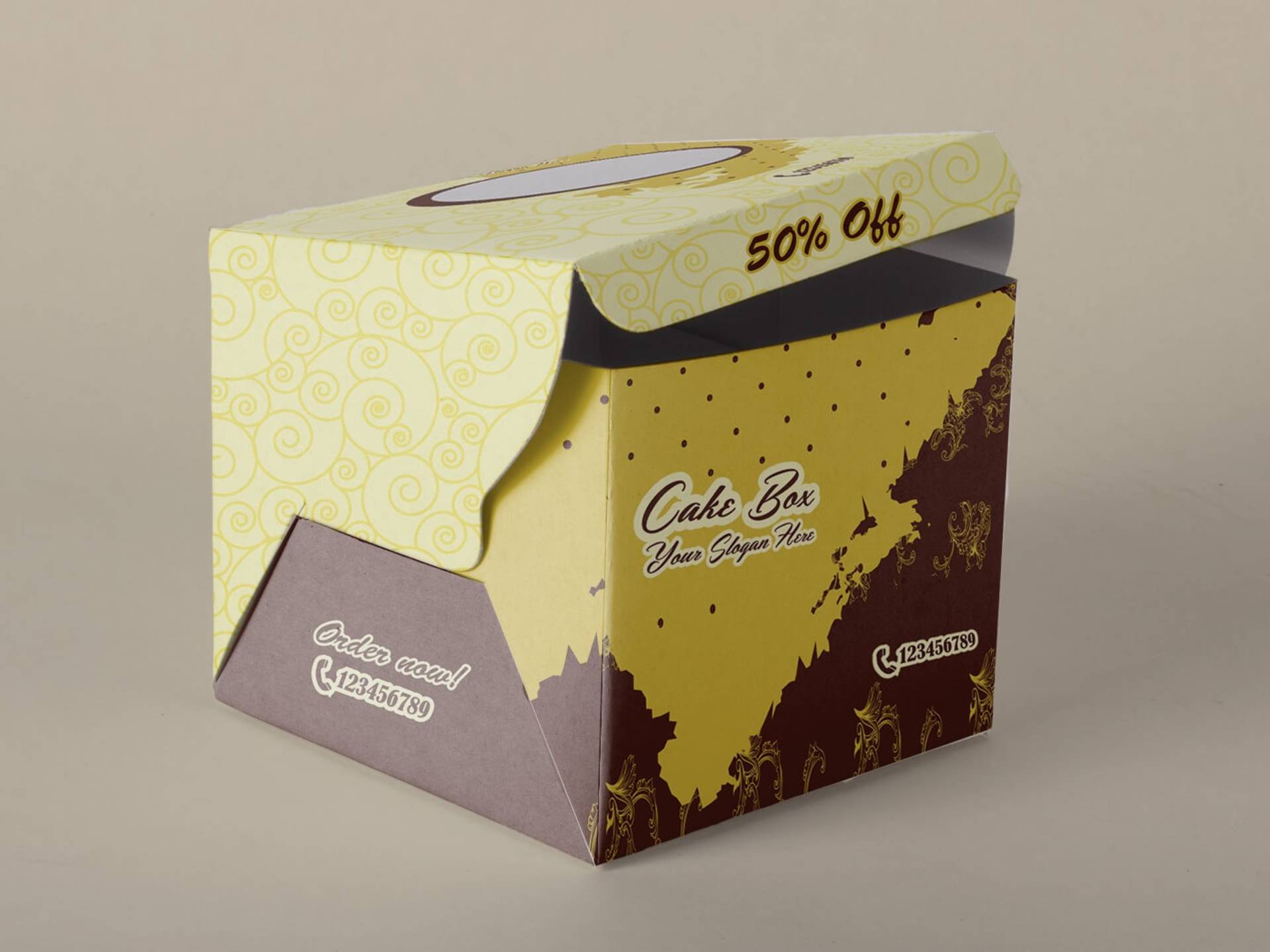 Customize Cake Boxes & Print Food Packaging Boxes | Printo