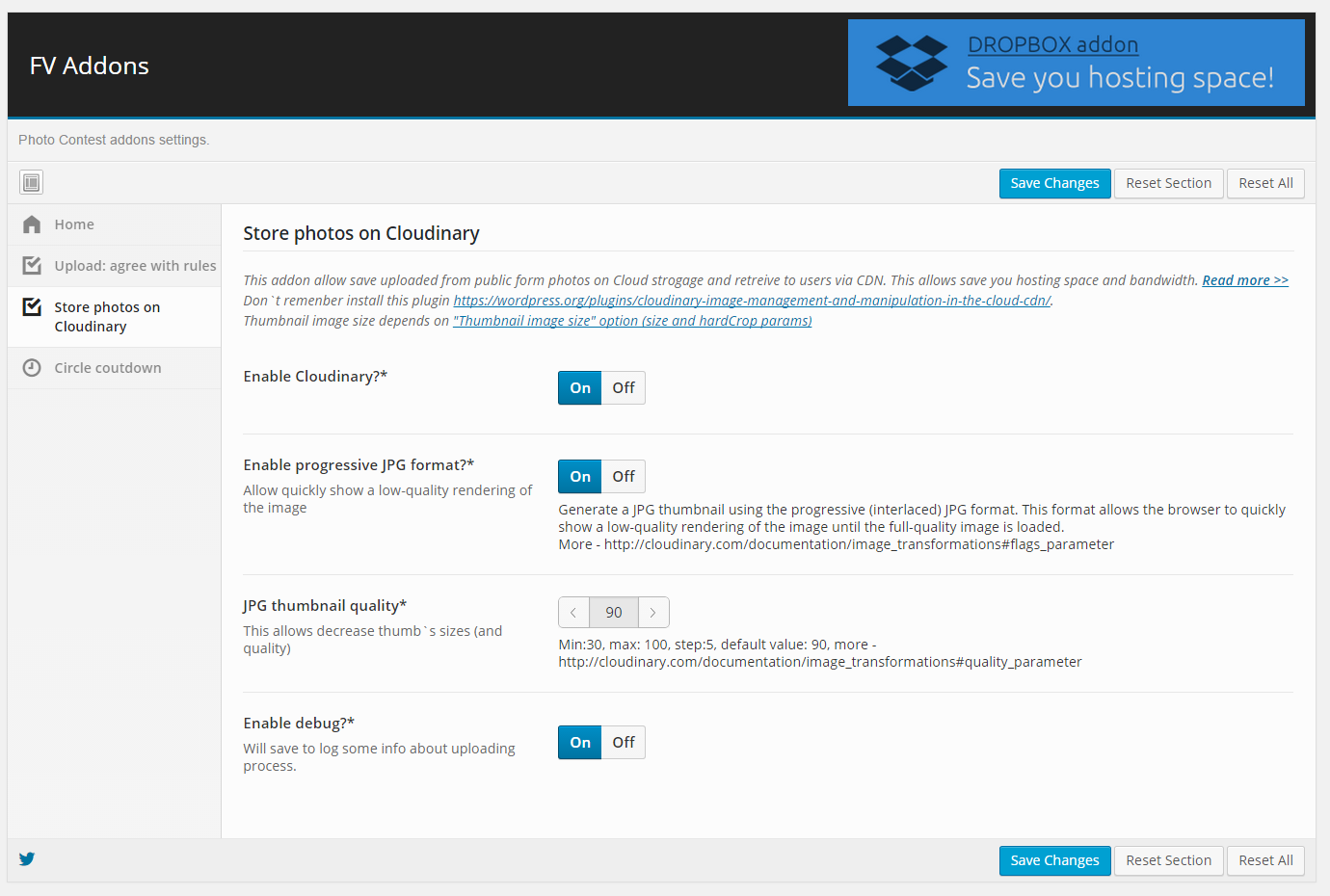 Cloudinary - Wp Foto Vote