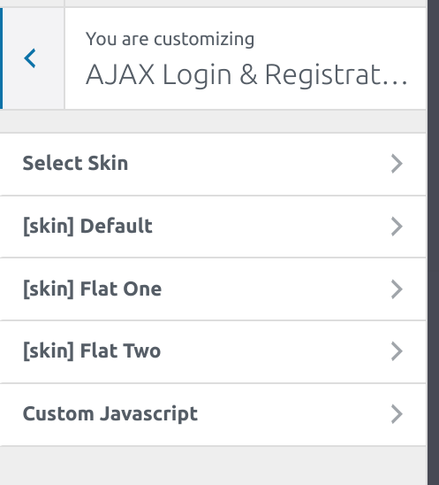 Customizing skins colors [PRO only] – AJAX login registration modal Docs