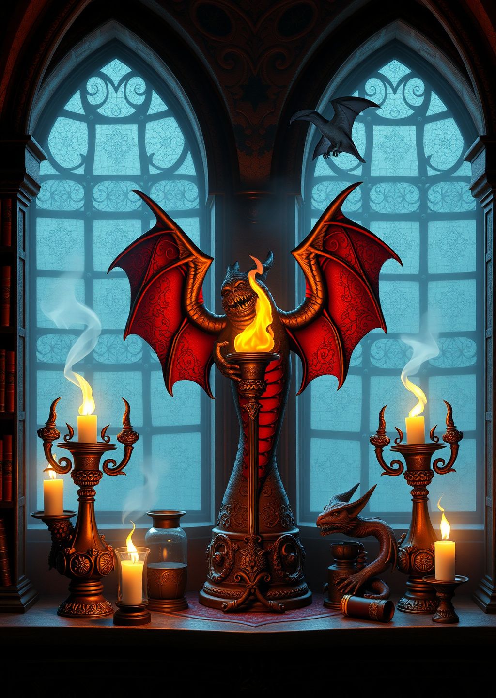 Legend Library Lair – Gothic Glow! | Elegance Retreat