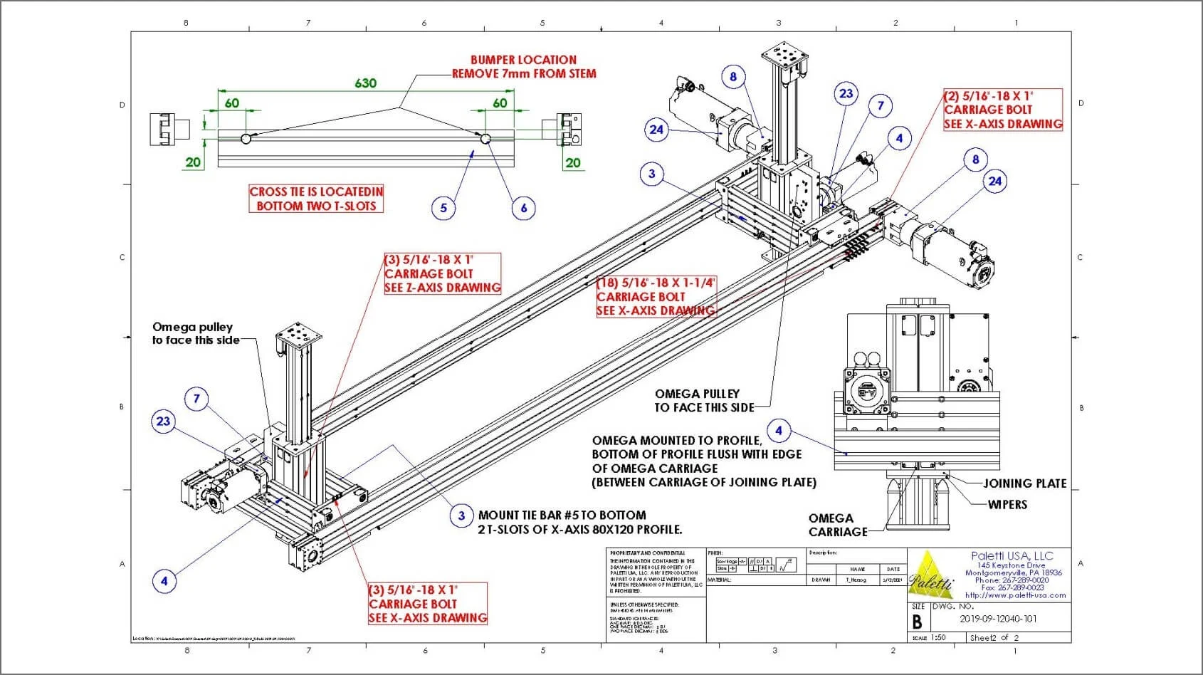 Multi-Axis Gantry Systems | Linear Actuators | PalettiUSA | Structural and Automated Excellence