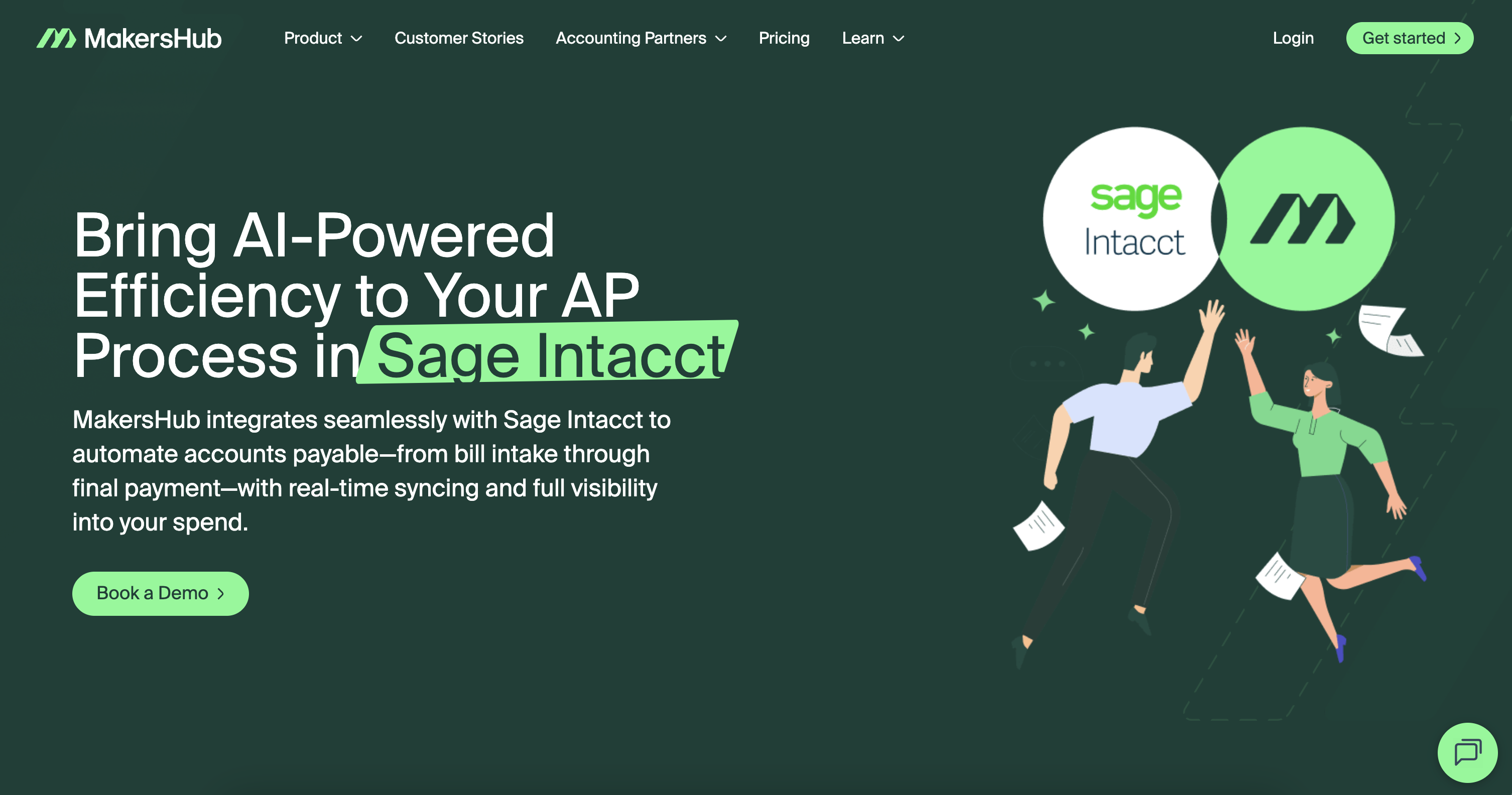 AI-Powered AP Automation for Sage Intacct | MakersHub Integration