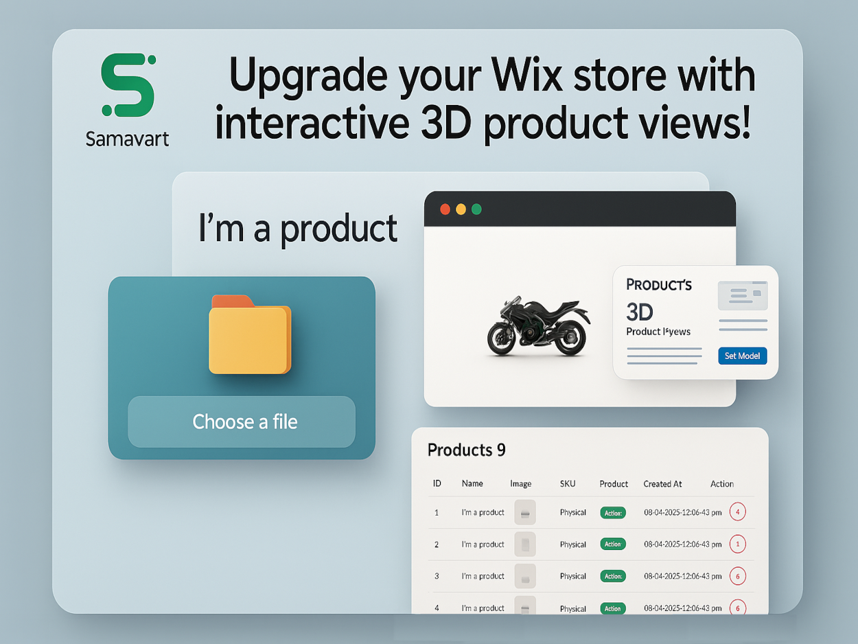 User Guide for Wix 3D Product Viewer - Samavart Blog
