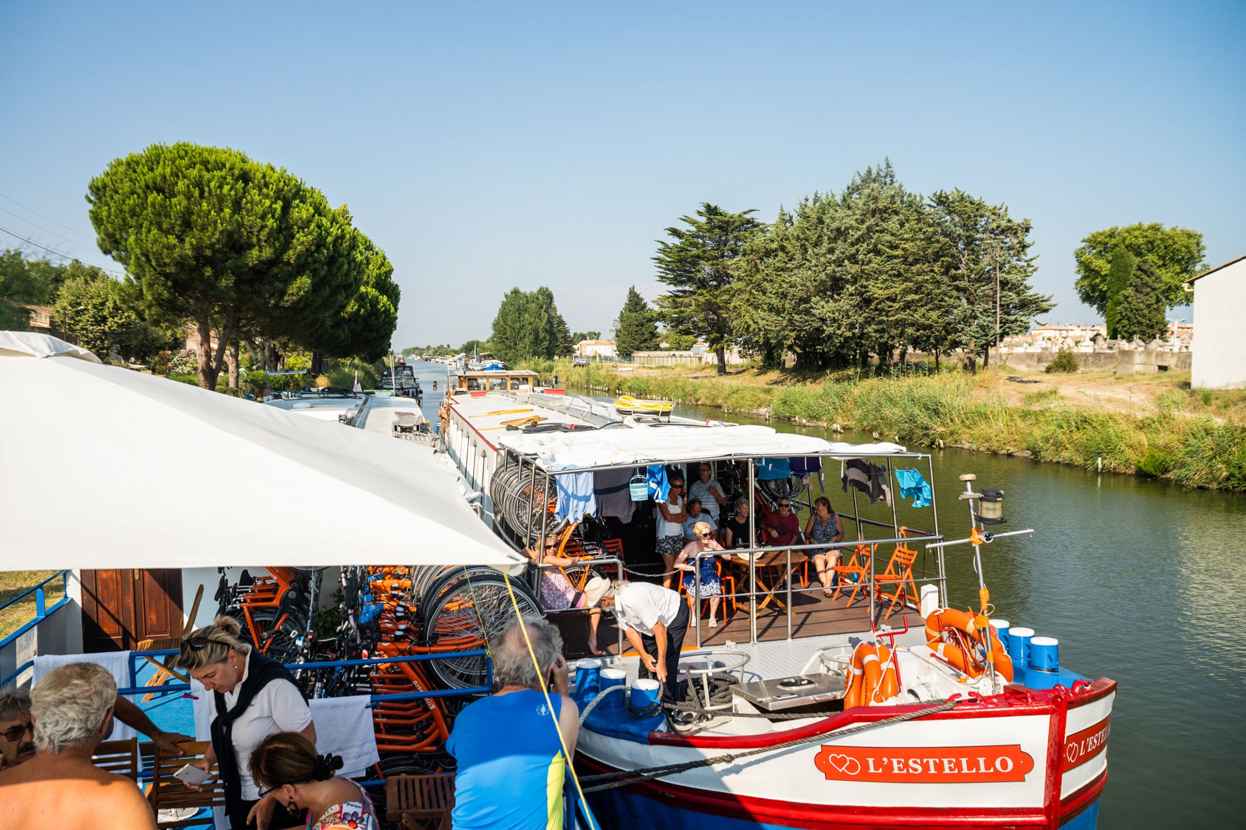Organized bike and barge tours in France